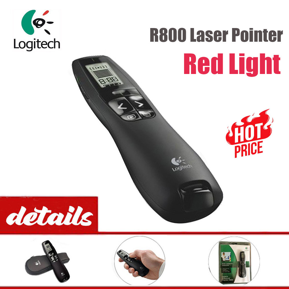 Logitech R800 Wireless Presenter Laser Pointer 2.4GHz Remote Control ...
