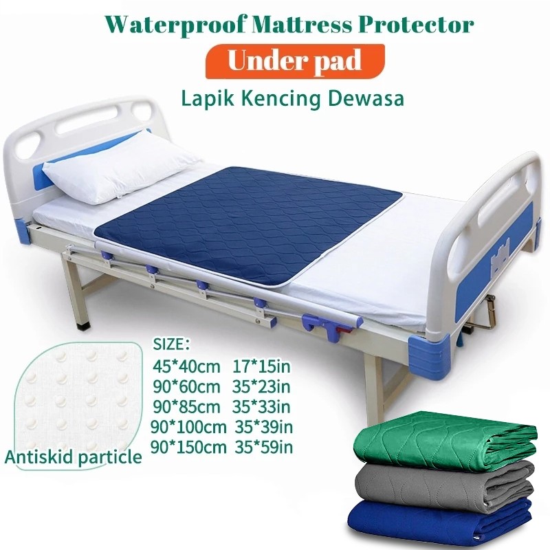 Waterproof Bed Sheet Mattress Protector Incontinence Washable Urine Mat ...