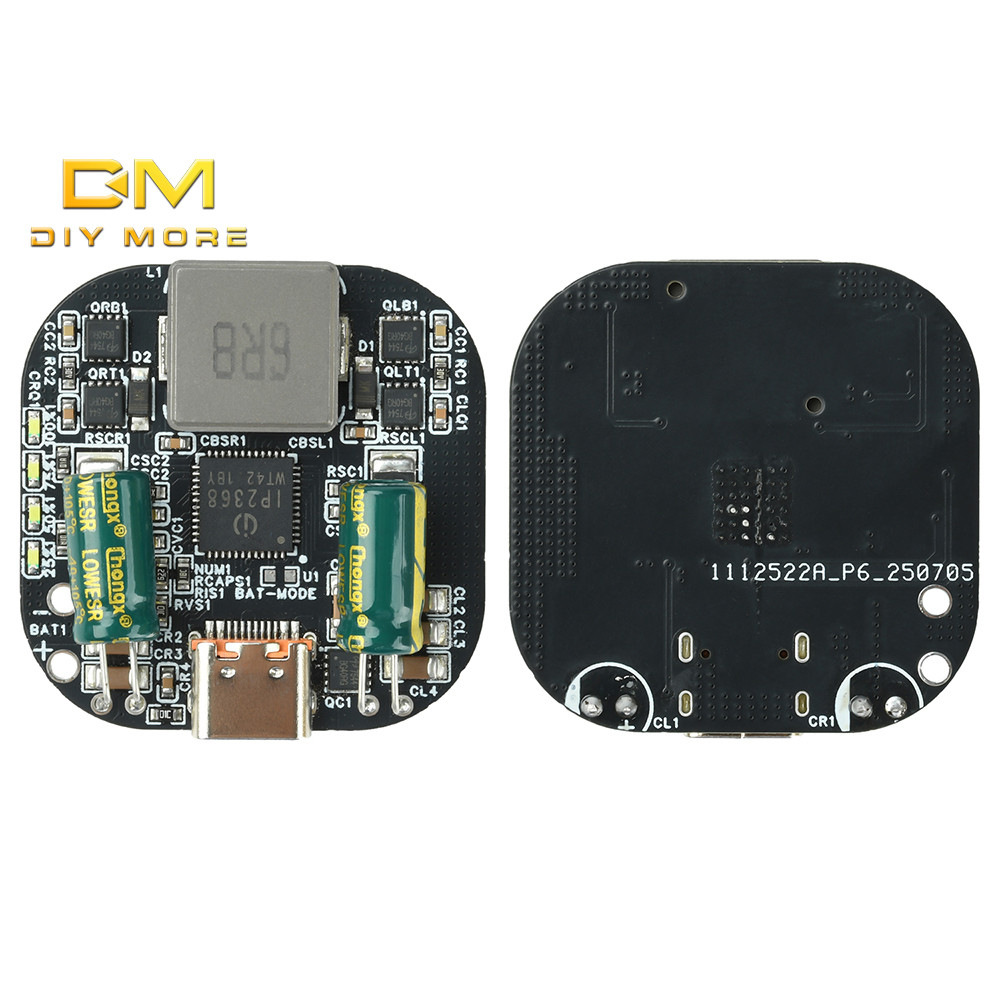 DIYMORE IP2368 2-5S bidirectional high-power charging and discharging module PD 100W boost/buck ...