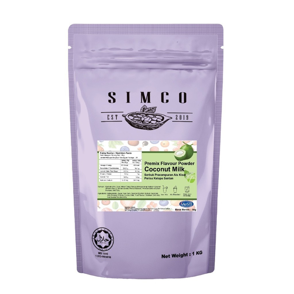 SIMCO Beverage Powder (1kg) | Hot/Ice/Ice Blended/Milkshake/Air Balang ...