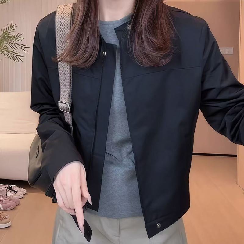 Early Autumn Stand-Up Collar Jacket - Stylish & Age-Reducing Design ...