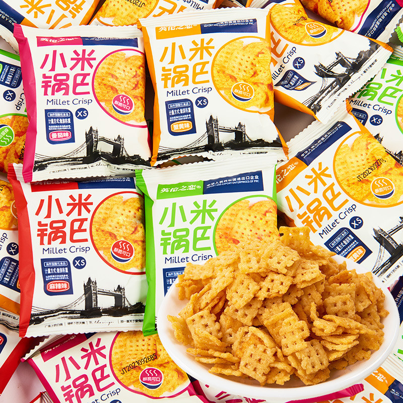 British Love Millet Crispy Crispy Crab Roe Glutton-Relieving Snacks ...