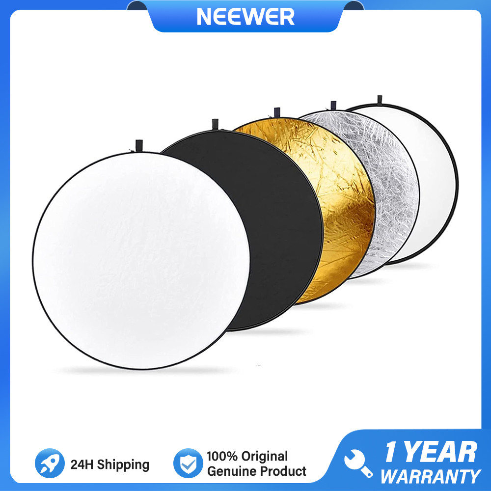 NEEWER RF-110 43 Inch/110 Centimeter Light Reflector Diffuser 5 in 1 ...