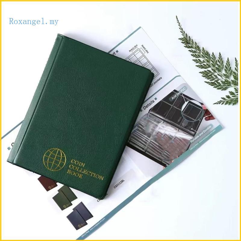 ROX Protective Coin Collection Book Featuring 120 Individual PVC ...