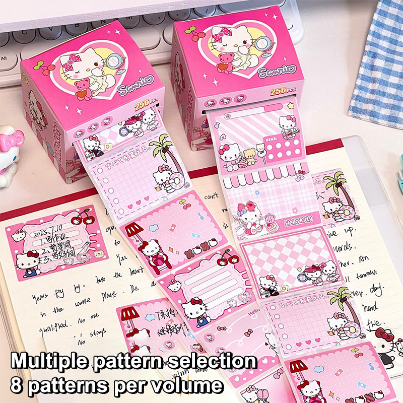 AY Sanrio Hello Kitty Pull Out Post-It Note Cartoon Cute Error Note ...