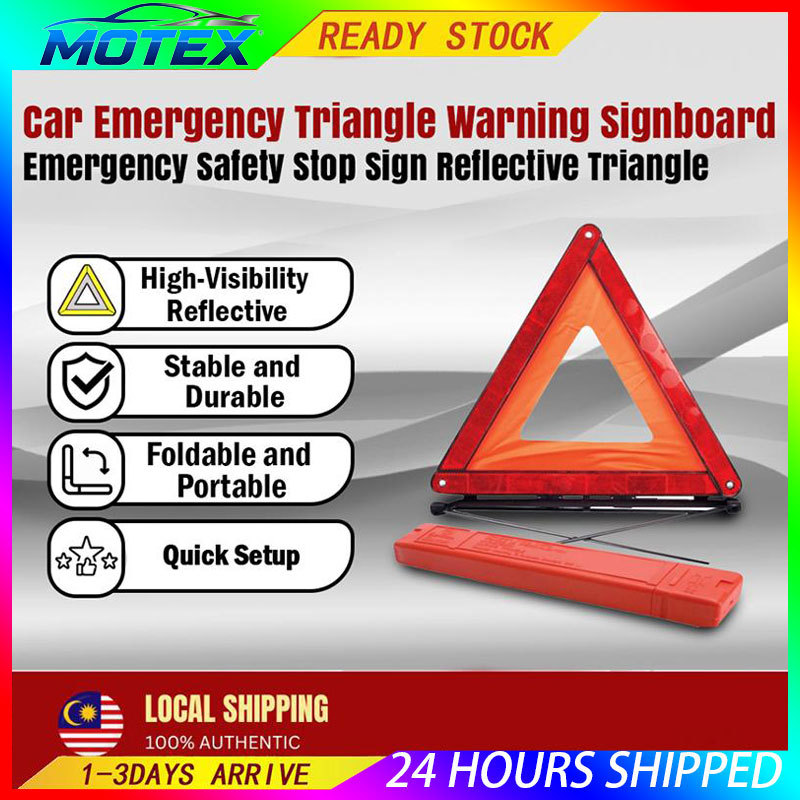 Car Road Warning Safety Road Sign Emergency Reflective Triangle Kit ...