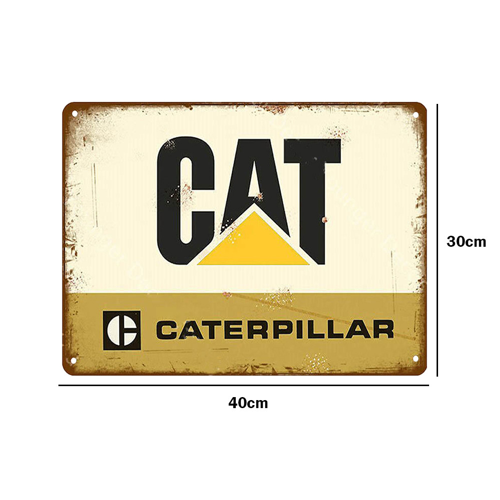 CAT CATERPILLAR Metal Plate Tin Sign for Bar Pub Club Cafe Wall Art ...