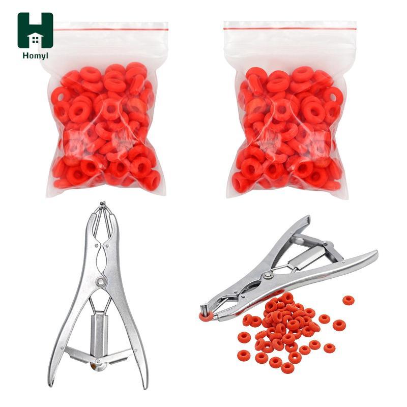 [Homyl] Tail Cutting Castrating Rings Veterinary Castration Circle for ...