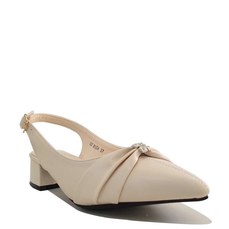 YA8 Tombelli Women's Pointed Toe Heels - Slingback Brown/Beige QZTM8024 ...