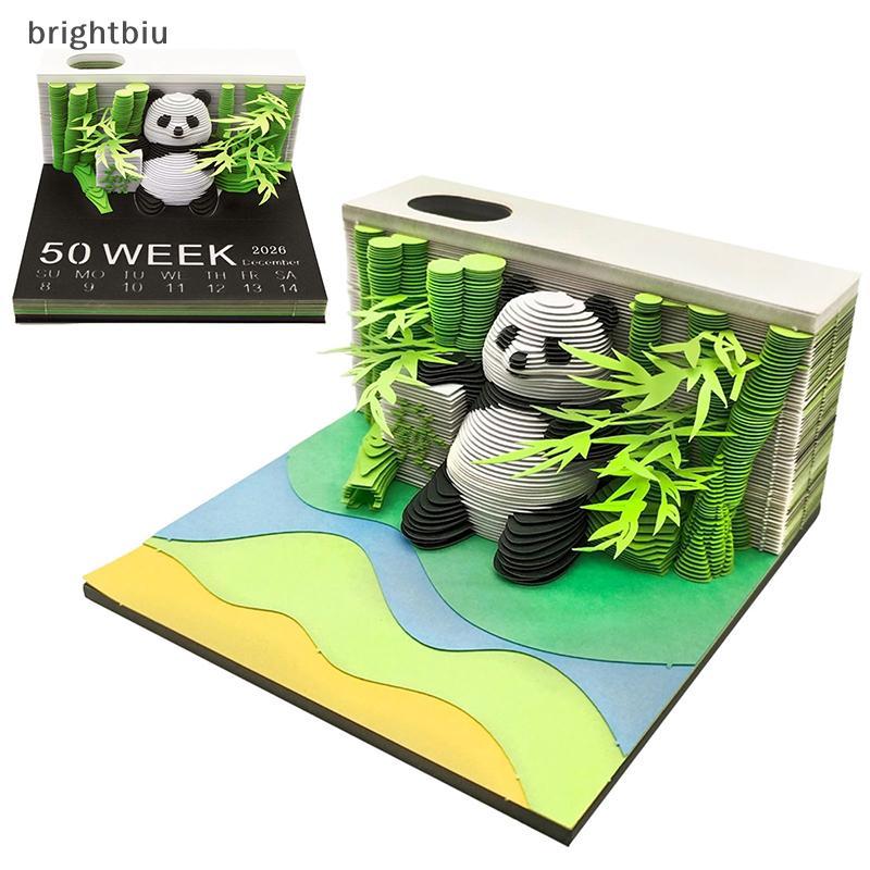 [brightbiu] Time Piece Calendar 2026 Desk Calendar 3D Tear-away ...