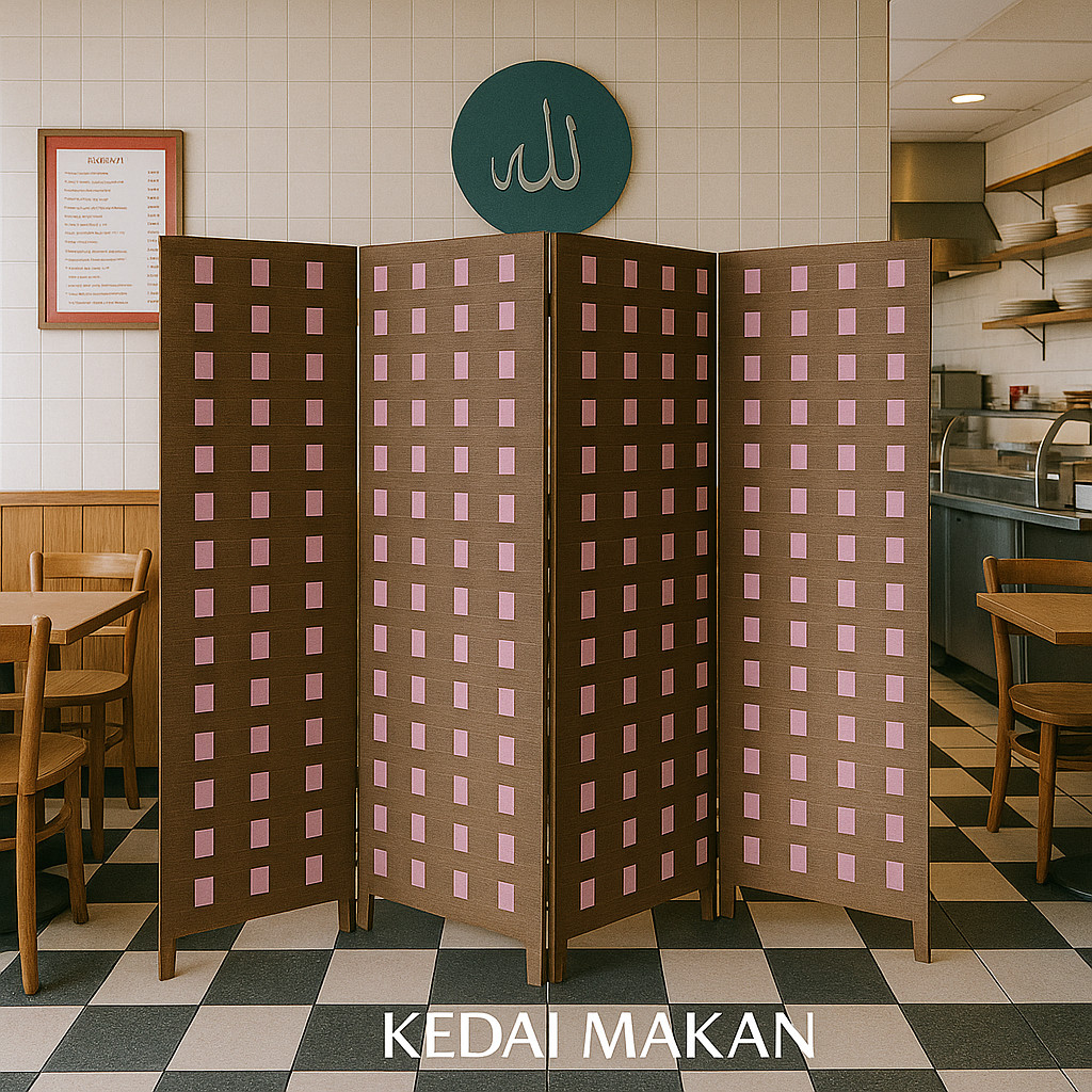 PARTITION, SCREEN DIVIDER, PEMBAHAGI, PENGHADANG SURAU /DAPUR ( Kulit ...