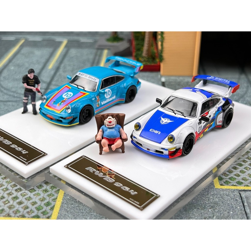 Ready Stock Star Model1: 64 Porsche RWB 964 GT Rear Wing Version Wide ...