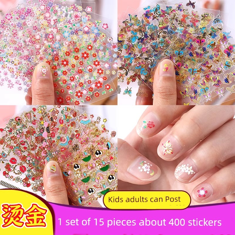 sticker palestine sticker nama waterproof Pelekat kuku bunga merah ...