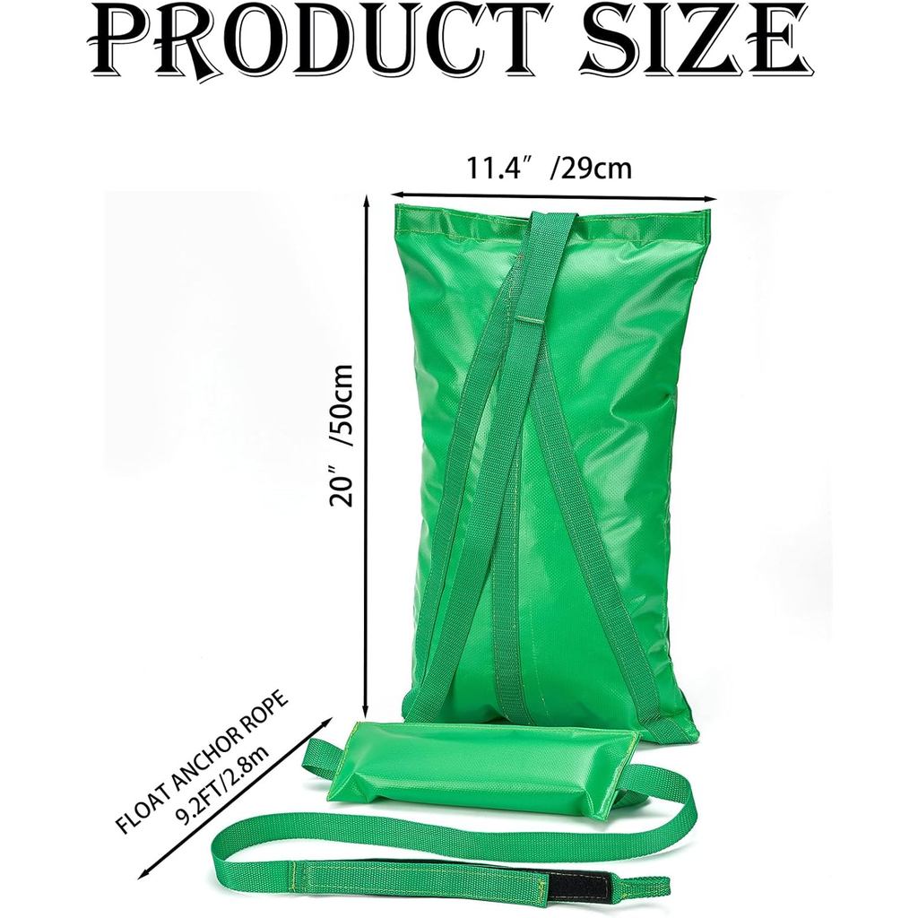 Compact Pool Float Anchor Bag, 2-in-1 Sand Anchor with Integrated Float ...