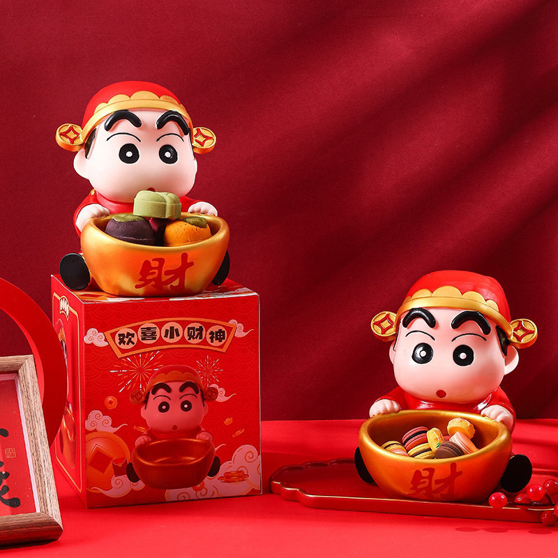Crayon Shin-chan Table Ornaments God of Wealth Organizers New Year ...