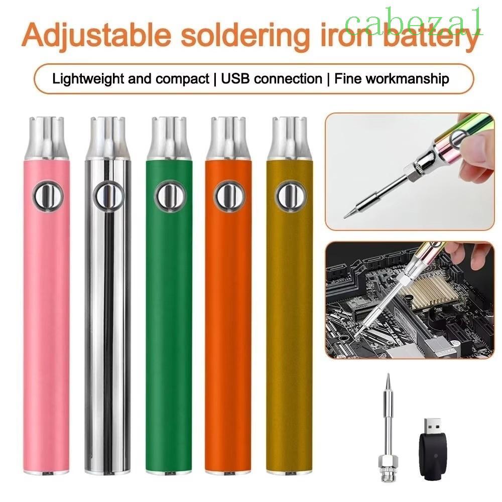 CABEZA Electric Soldering Iron, 1100mAh Battery 510 Thread Heat Tips ...