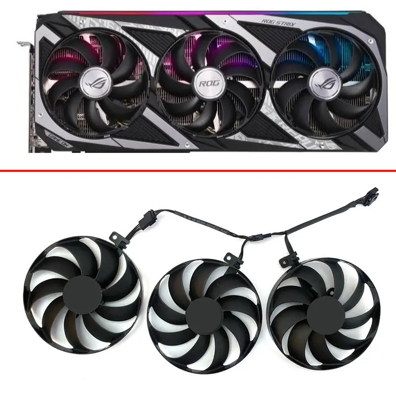 Cooling fans 90MM CF9010U12D PLD09210S12H DC12V for ASUS TUF RTX 3060 ...