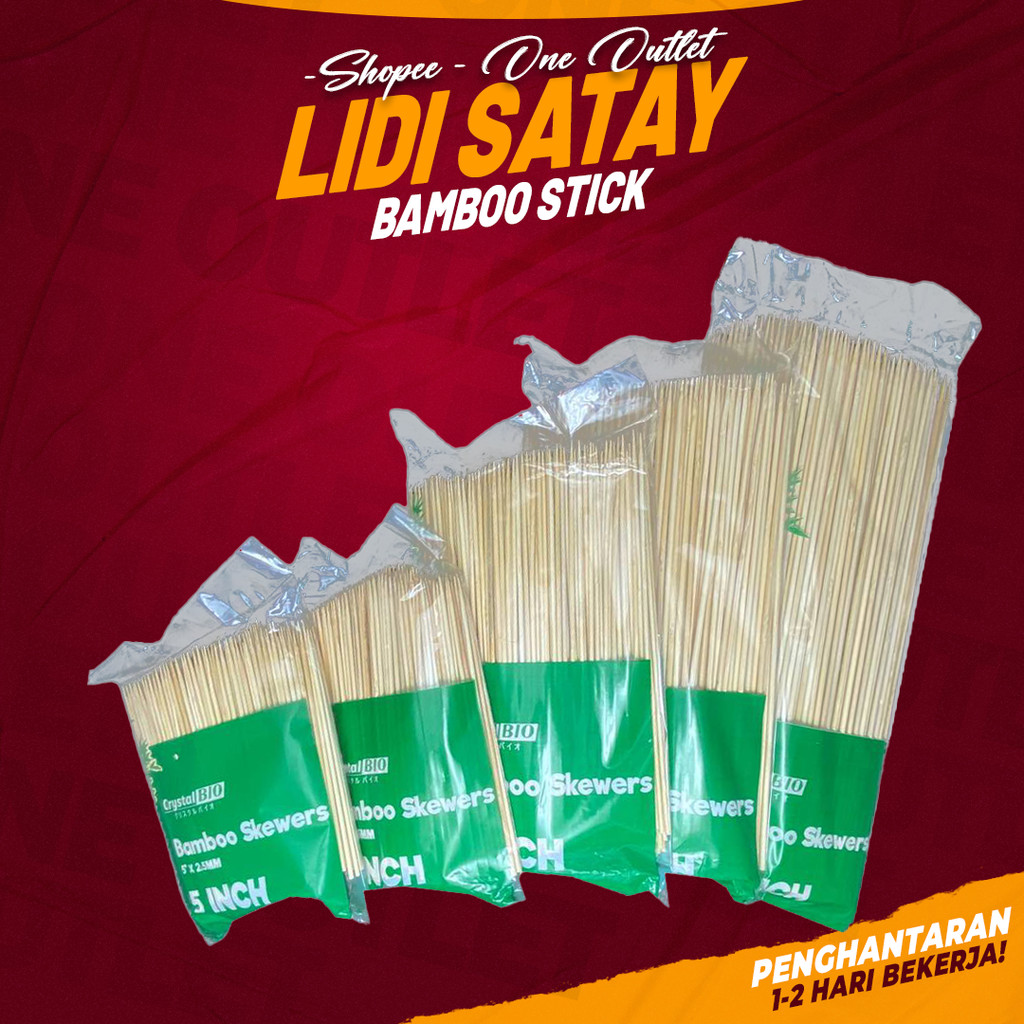 Lidi Satay Lidi Lokcing Lidi Kentang Putar Bamboo Stick | Shopee Malaysia
