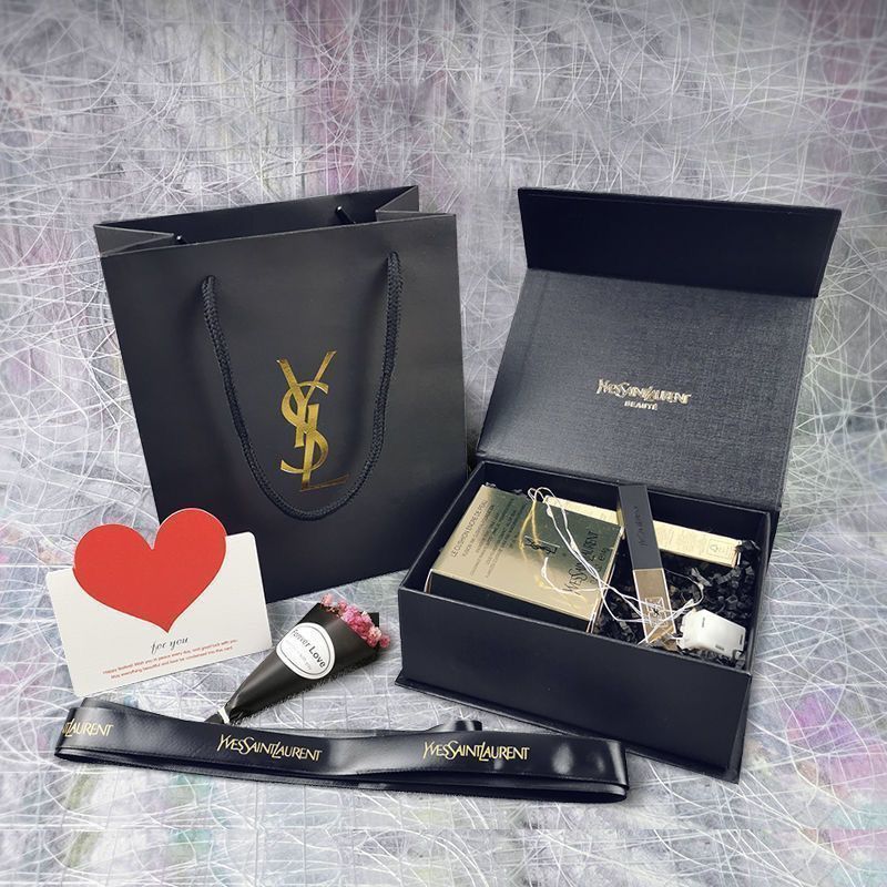 Counter Original YSL Saint Laurent Full Set Packaging with Paper Bag ...