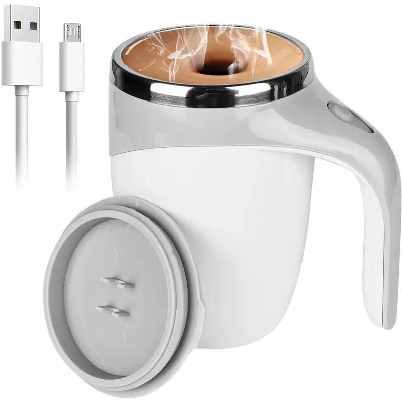 CoffeeCup 380ml Electric Coffee Mug with Lazy Rotating Magnet Design ...