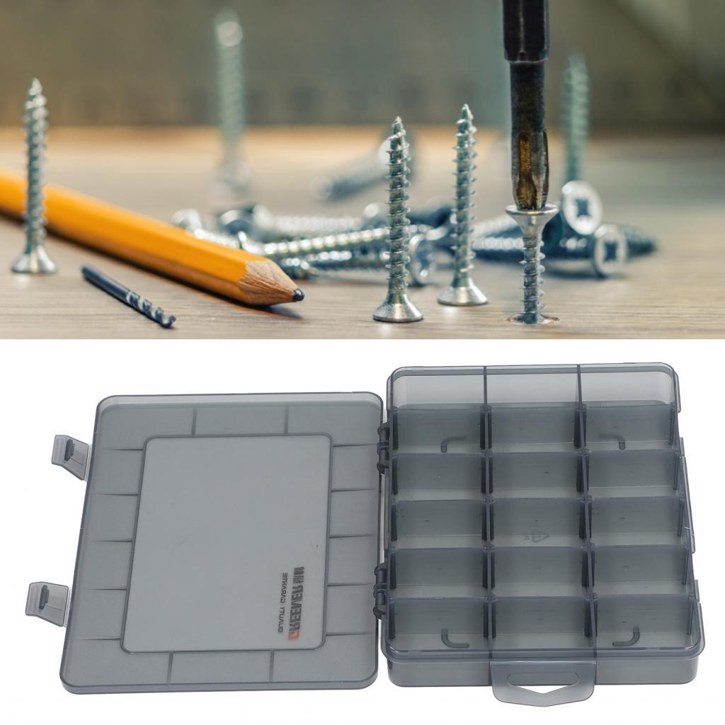 yohooo Multi Compartment Parts Box 18 Grids Tool Organizer Plastic Arc ...
