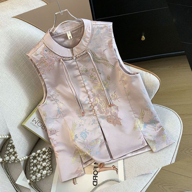 2026 New Chinese Style New Tang Suit Vest Female New Tang Suit Top ...