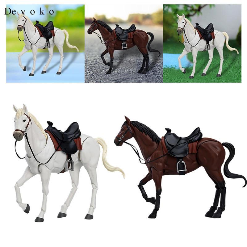 [Devoko] 1/12 Scale Horse Figure Model Mini Size Horse Figurine Doll ...