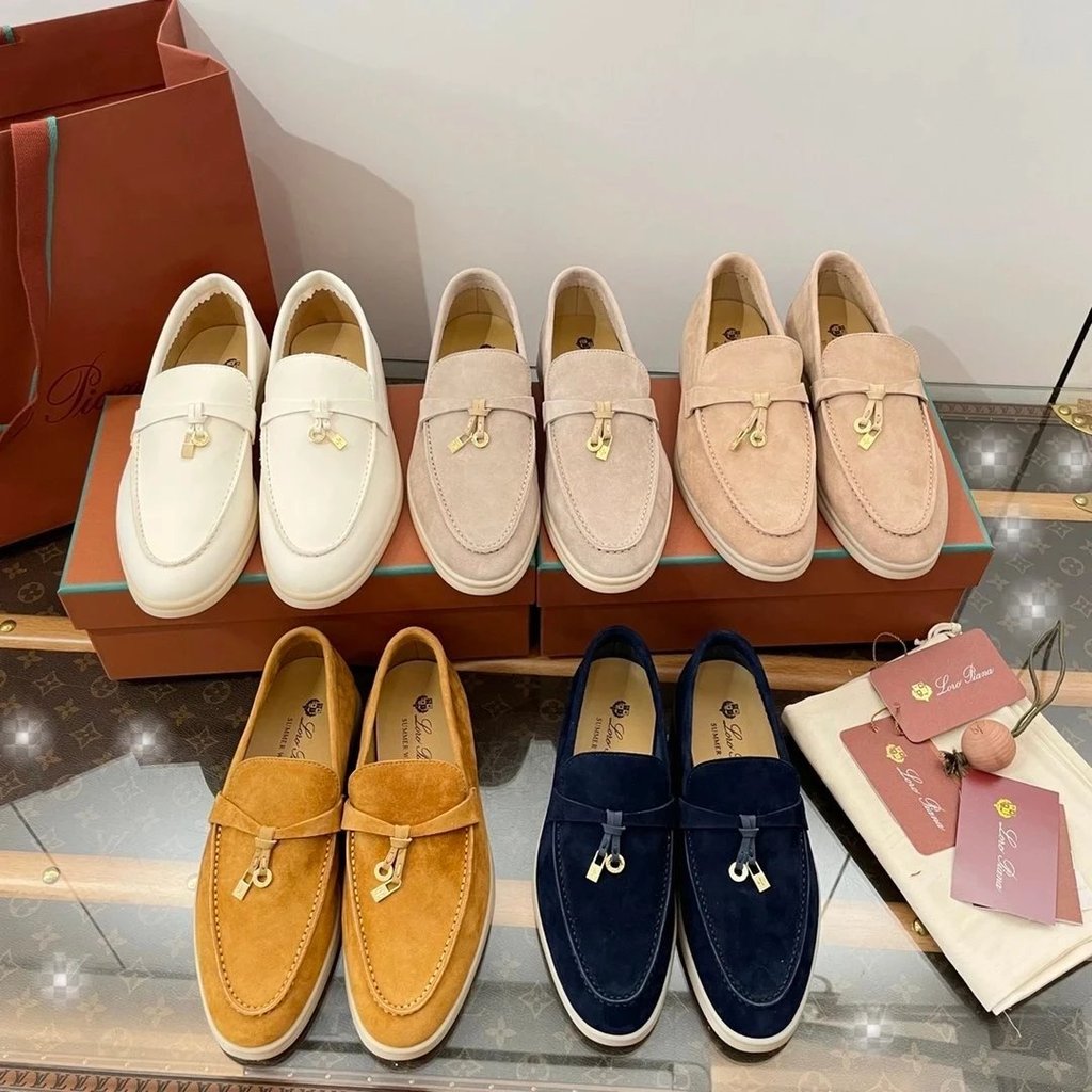 Loro Piana LP Handmade Suede Tassel Loafers - Casual Flat Shoes for Men ...