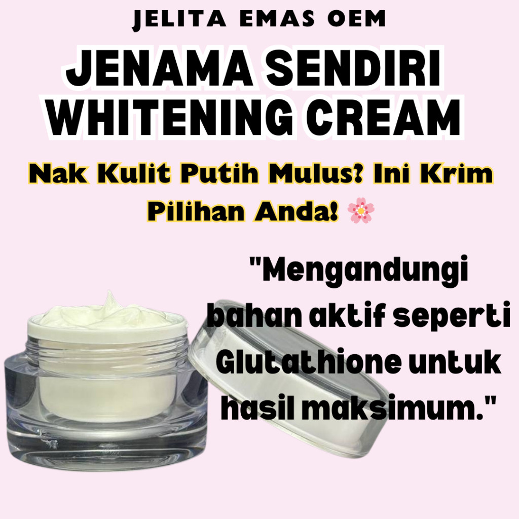 [JELITAEMAS OEM] 30G Whitening Day Cream – Produk Jenama Sendiri Dari ...