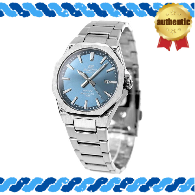 CASIO EDIFICE EFR-S108D-2AV Quartz Men's Watch Stainless Steel ...