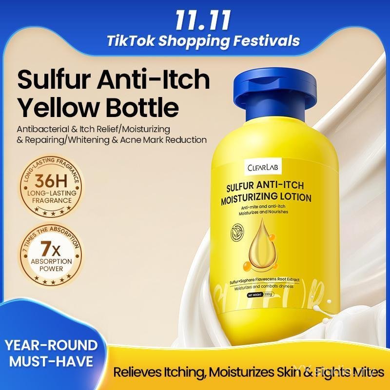 ClearLab Sulfur-based body lotion can alleviate dry and itchy skin conditions, and offers long ...