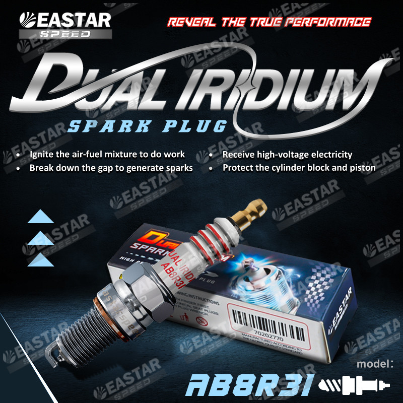 Double Iridium Spark Plugs AB8R31 Y15/16/LC135/FZ150/RS150/RS-X/R15/R25 ...