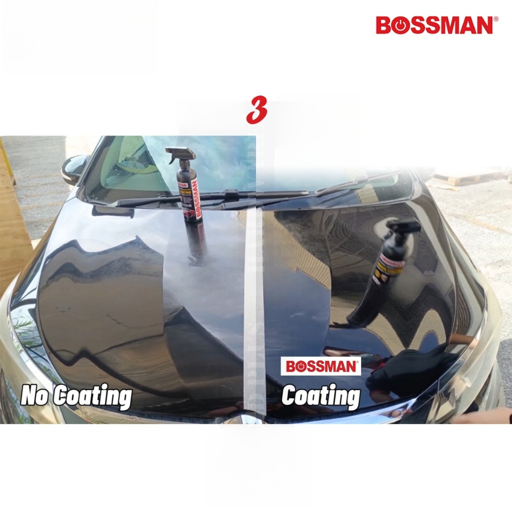 BOSSMAN BQC-500 Body-Pro Quick Coating 500ml l Spray Gloss Car Liquid ...