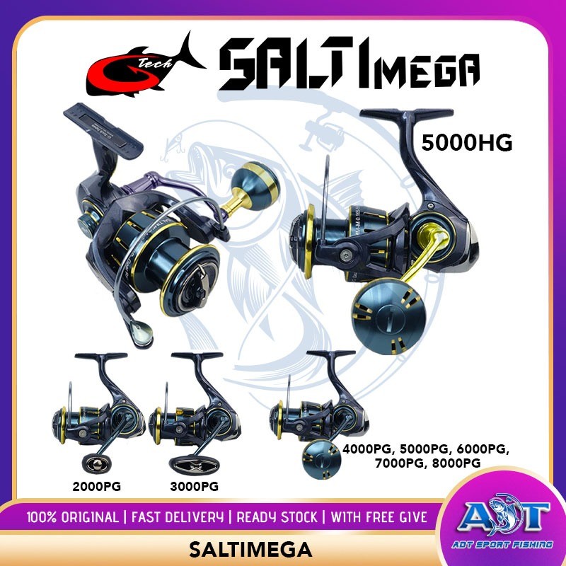 G TECH SALTIMEGA SPINNING REEL | Shopee Malaysia