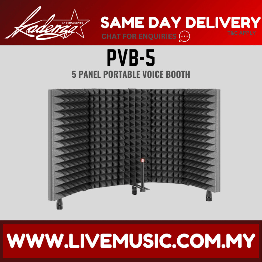 Kadenza PVB-5 5 Door Portable Vocal Booth Folding Shield Windscreen ...