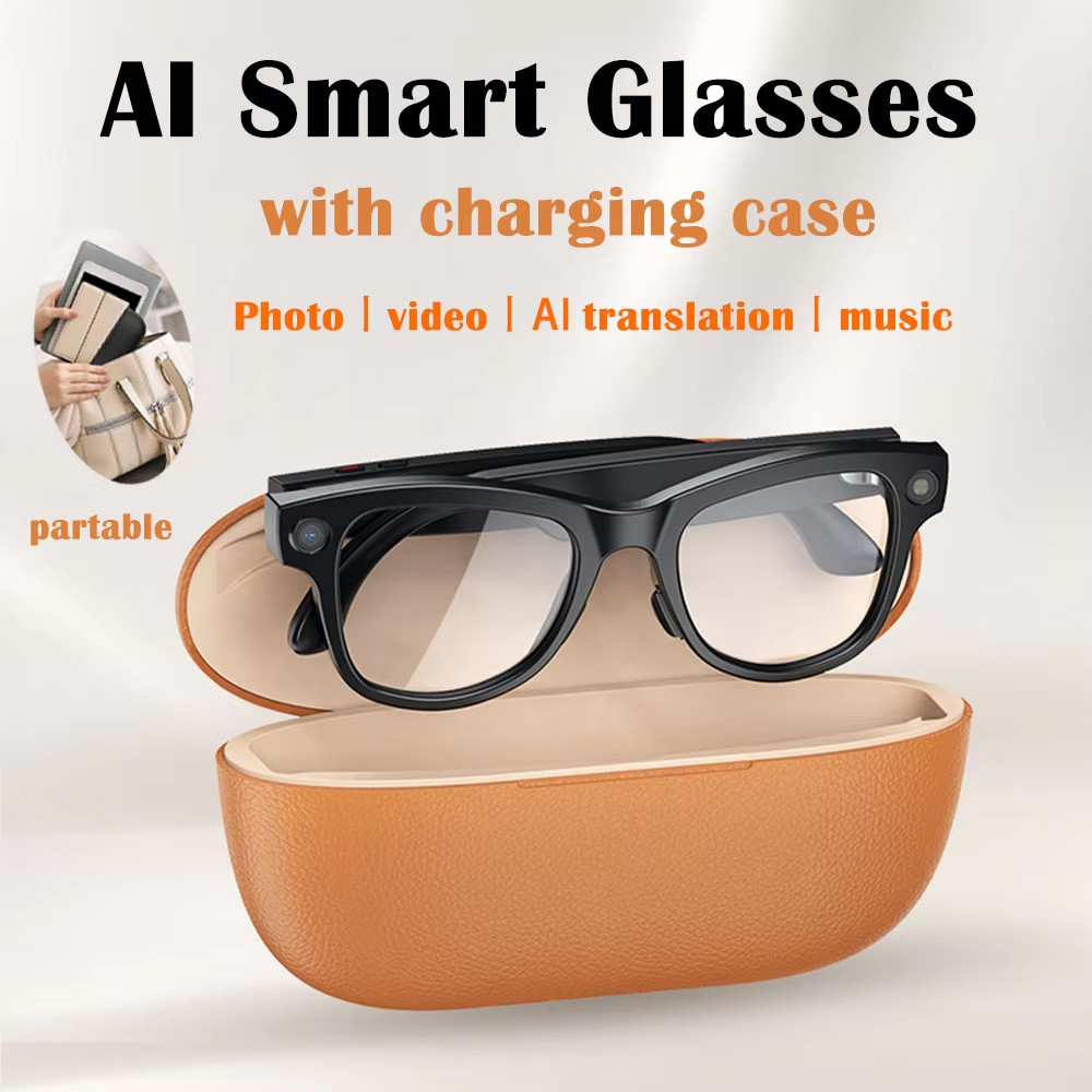 M02 ultra AI Smart Glasses 8MP Camera Video Recording 100+Languages ...