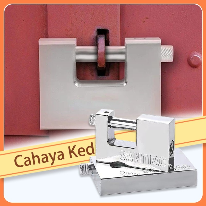 Heavy Duty Rectangular Padlock Reinforced Shackle Anti-Cut Waterproof ...