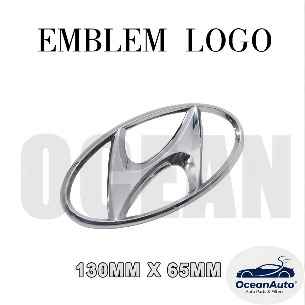 Hyundai Emblem Hyundai Logo For Hyundai Car Front/Rear 130x65 MM ...