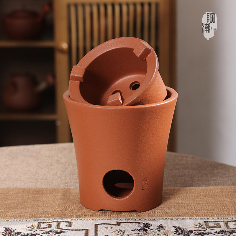 Red Clay Charcoal Stove Surrounded Stove Tea-Making Second-Generation ...