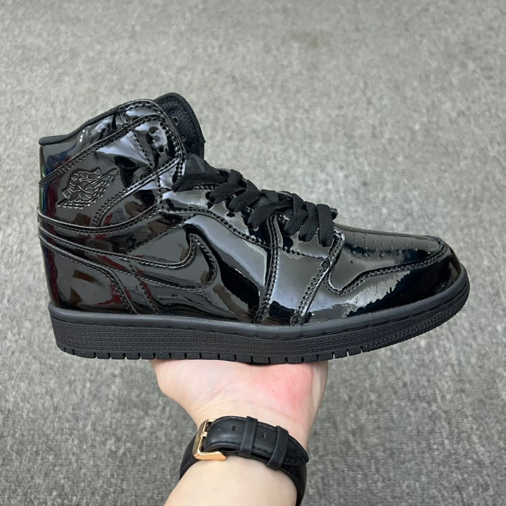 Kasut bola keranjang Air Jordan 1 High OG "Hitam" berkualiti tinggi ...