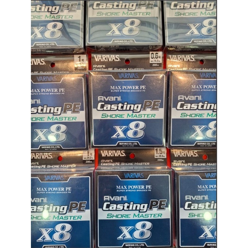 VARIVAS AVANI SHORE MASTER MAX POWER BRAID 8 MAIN LINE TALI PANCING ...