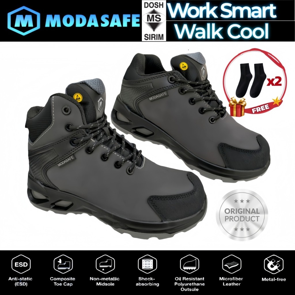 Modasafe Safety Shoes 2511 / 2522 | ESD | Metal Free | SIRIM & DOSH ...