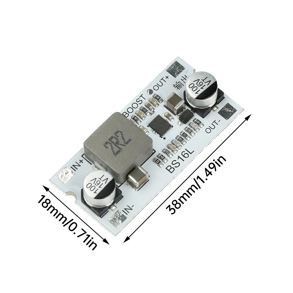 Pcbfun DC-DC High Power Boost Module 2.7-15V to 5V 9V 12V 12A Aluminum ...