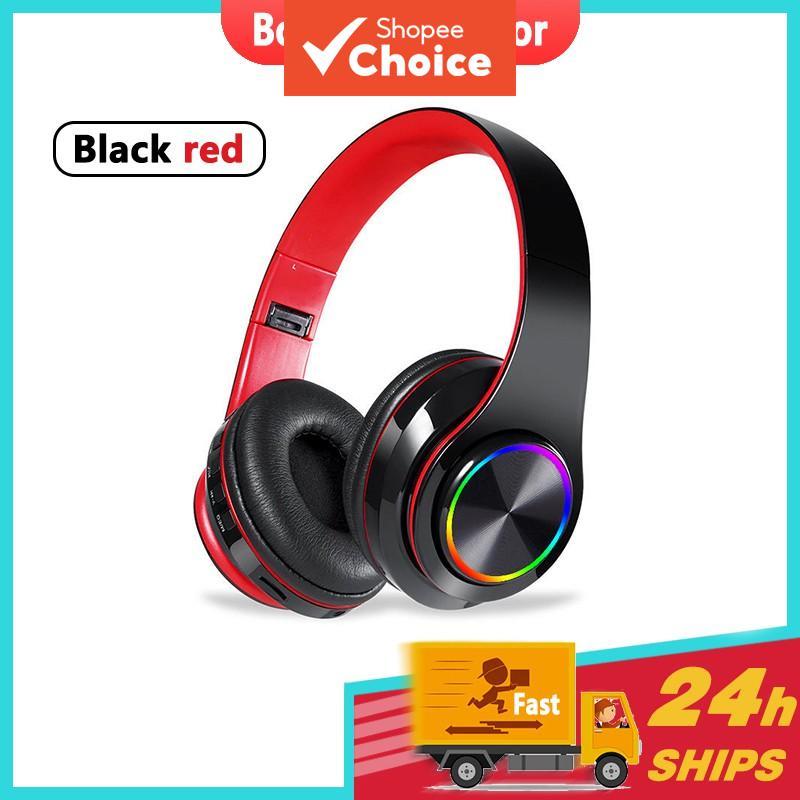 B39 Headphone Colorful Flash Light Wireless Bluetooth 5.0 Over Ear ...
