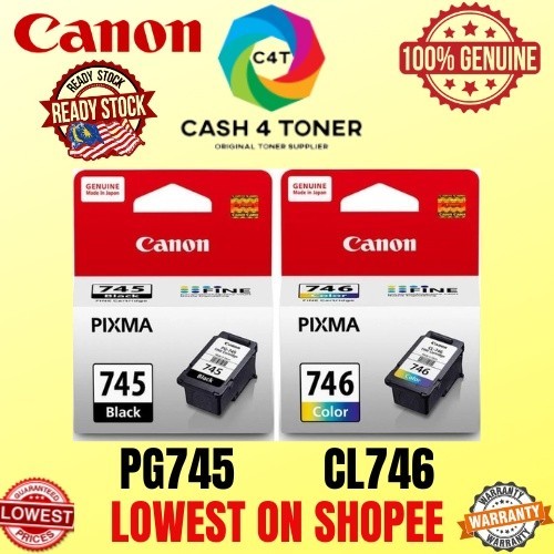 GENUINE CANON PG-745 745S 745XL 745 / CANON CL-746 746S 746XL 746 INK ...
