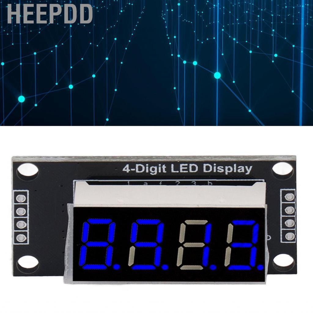 HEEPDD TM1637 4-Digit LED 7-Segment Display Module Blue Digital Clock 0 ...