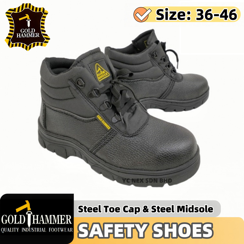 STEEL TOE CAP LACE UPS MID CUT SAFETY SHOES / SAFETY BOOTS MATARAZO ...