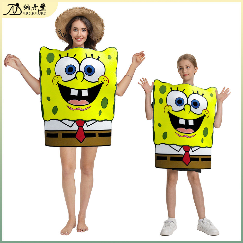SpongeBob SquarePants Adult Costume - Asian Style Halloween & Stage Fun ...