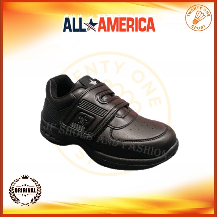 ALL AMERICA PVC Black School Shoes | Kasut Sekolah Hitam PVC All ...