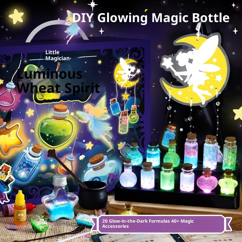 Glow-in-the-Dark Magic Potion DIY Kit for Kids – Fairy & Wizard Craft ...